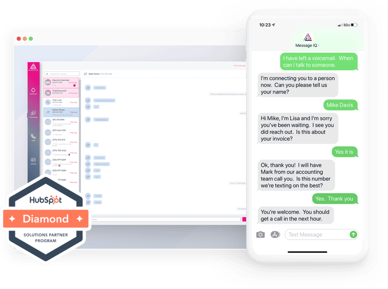 SMS for HubSpot - Message IQ